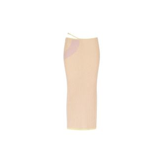 GCDS Comma Rippstrick-Midirock - - Skirts - Damen - Rosa - XS