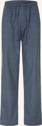 Zimmerli Schlafhose Cozy Flannell Aus Flanell blau