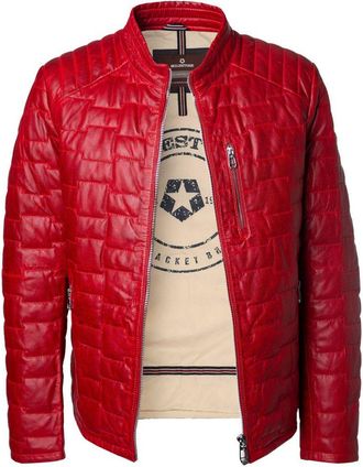 Milestone Lederjacke aus gestepptem Lammleder