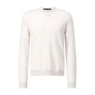Iris Von Arnim Klassischer Woll-Crewneck-Pullover - - Knitwear - Herren - Wei&szlig; - 2XL