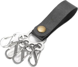 Generic Keychain Porte-clés en acier inoxydable facile à manipuler, cadeau portable polyvalent pour homme, femme