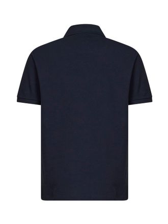 Etro Mens Polo Shirt Pegaso Embroidery Navy Cotton Blue T-shirts And Polos