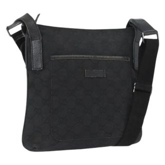 Gucci Pre-owned Canvas Umh&auml;ngetasche - - Pre-owned - Damen - Schwarzk - ONE SIZE