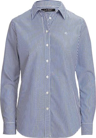 Ralph Lauren Femme, Blouses et Chemises, Bleu, Taille: 42 FR Chemise en coton ray&eacute;