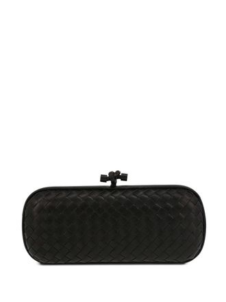 Bottega Veneta pochette en cuir Intrecciato - Noir