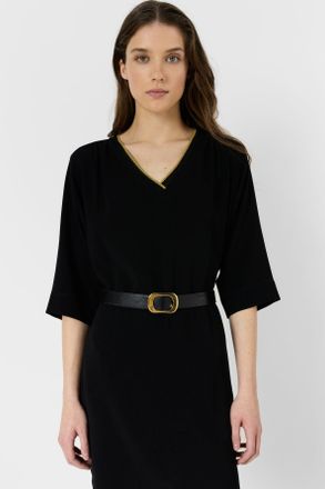 Gerard Darel Robe courte en microfibre avec col en V - RAYSA - Noir