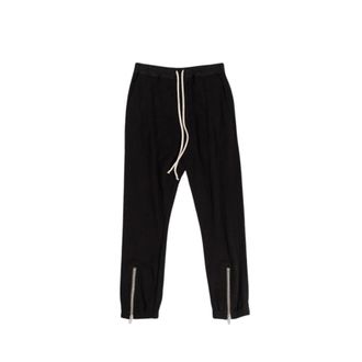 Rick Owens Zipped Track Pant - - Trousers - Herren - Schwarzk - XL