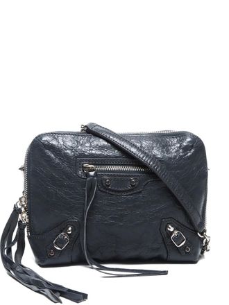 Balenciaga sac porté épaule en cuir (années 2000-2010) - Noir