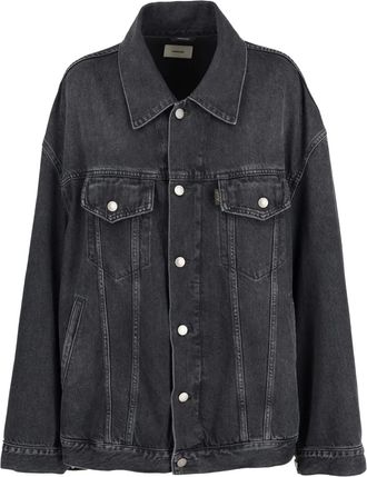 Haikure veste en jean à poche poitrine - Gris