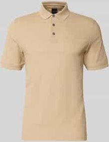 Bugatti Slim Fit Poloshirt mit Strukturmuster