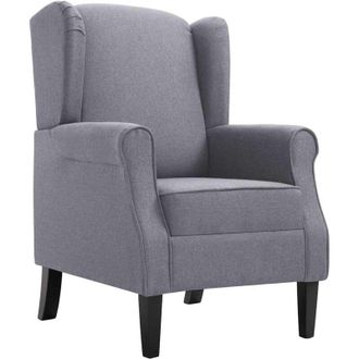 vidaXL Sessel Dunkelgrau Stoff - Vidaxl