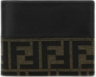 Fendi FF Jacquard Geldb&ouml;rse - - Accessories - Herren - Schwarzk - ONE SIZE