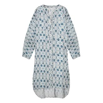 Summum Grafisches Hemdkleid - - Dresses - Damen - Blau - L
