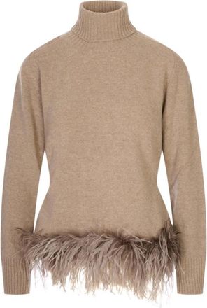 P.A.R.O.S.H. P.a.r.o.s.h., Femme, Pulls, Beige, Taille: 40 FR Lestat Turtleneck