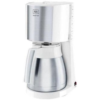 MELITTA Cafetiere MELITTA Enjoy Top Therm Blanc/Inox - AromaSelector - 15 tasses - Filtre