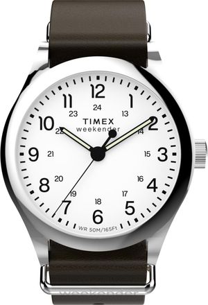 Timex Weekender New England Braun Herren Armbanduhr TW2Y35800