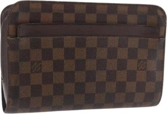 Louis Vuitton Sac pochette Damier Ebene Pre-owned - Femme - Pre-owned - Brun - Taille: ONE Size
