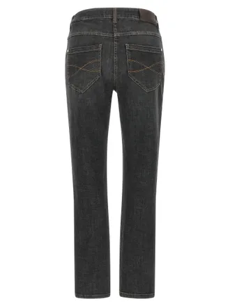 Brunello Cucinelli Cotton Stretch Jeans - Gray