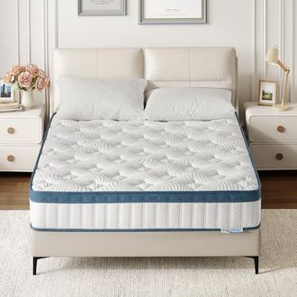 Tribesigns Matelas 120 x 200 cm, Hauteur 25 cm, Matelas &agrave; Ressorts ensach&eacute;s, duret&eacute; Moyenne H3, Matelas orthop&eacute;dique 7 Zones certifi&eacute; Oeko-TEX, Matelas &agrave; Ressort