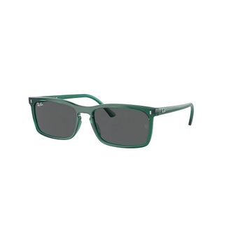 Ray-Ban unisex, Accessoires, Vert, Taille: 59 MM Monture verte avec verre gris foncé