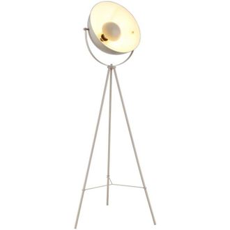 Globo Lighting Lampadaire, lampe sur pied, lampe de bureau, m&eacute;tal, couleur sable, interrupteur &agrave; bascule, style moderne, H 139 cm
