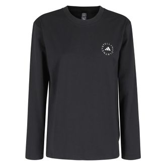 adidas by Stella McCartney Femme, Tops, Noir, Taille: 40 FR Logo Long Sleeve Classic T-Shirt