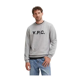 A.P.C. A.p.c., Homme, Sweatshirts et sweats &agrave; capuche, Gris, Taille: XS SweaT-shirt Standard Grand VPC