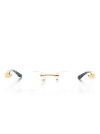 Maybach Eyewear lunettes de vue rectangulaires The Artist III - Or