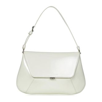 Amina Muaddi Femme, Sacs, Blanc, Taille: ONE Size Sacs blancs avec fermeture magn&eacute;tique et bandouli&egrave;re r&eacute;glable