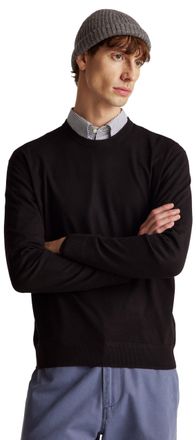 Benetton Herren Maglia G/C M/L 110xu10a5 Pullover, Schwarz, Small