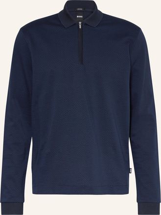 HUGO BOSS Jersey-Poloshirt Peduzzi blau