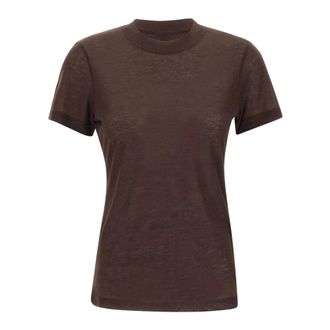 Filippa K Femme, Tops, Brun, Taille: 42 FR Tee en Lyocell Cachemire