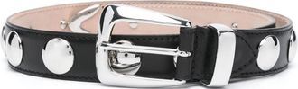 Khaite G&uuml;rtel - Black Leather Benny Belt - Gr. 70 - in Schwarz - f&uuml;r Damen