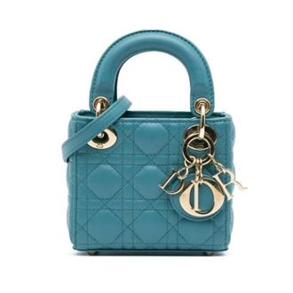 Dior Pre-owned Micro Lady Bag - Femme - Pre-owned - Bleu - Taille: ONE Size