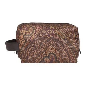 Etro Kleine Kulturtasche Arnica - - Bags - Herren - Braun - ONE SIZE