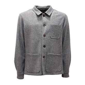 Bob Stretchjacke Grau Melange Hergestellt in Italien - - Jackets - Herren - Grau - XL