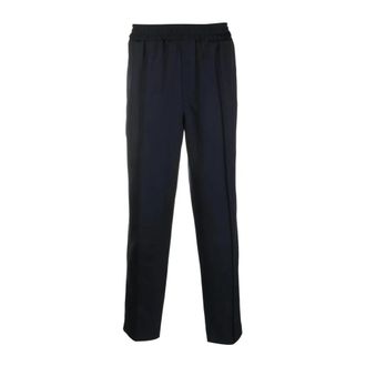 A.P.C. Mitternachtsblaue Wolle Elastischer Bund Hose - - Trousers - Herren - Blau - XL