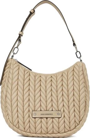 Karl Lagerfeld Femme, Sacs, Beige, Taille: ONE Size K/Weave Tote Bag