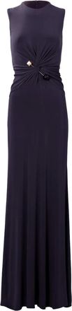 Silvia Tcherassi robe longue Nala &agrave; noeud torsad&eacute; - Noir