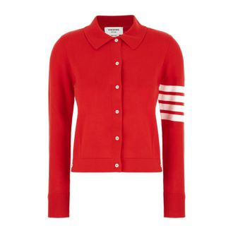 Thom Browne Stilvolle Hemden f&uuml;r M&auml;nner und Frauen - - Knitwear - Damen - Rot - XS