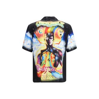 Casablanca Mens Multicolor Silk Shirt