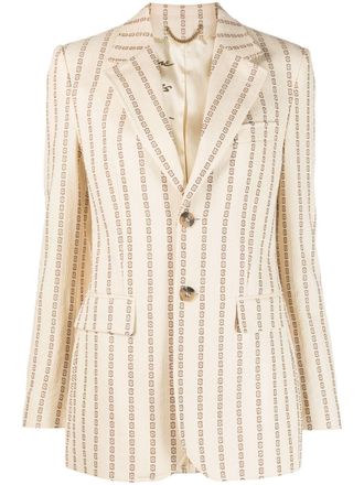 Golden Goose Einreihiger Jacquard-Blazer - Nude