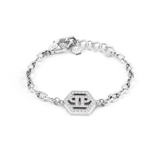 Philipp Plein Hexagon Bracelet - - Accessories - Damen - Grau - ONE SIZE
