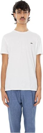 Lacoste Homme, Tops, Blanc, Taille: XL T-shirt Regular en Coton Pima