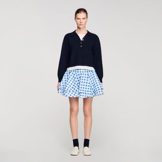 Sandro Pull col 2 en 1 boutons m&eacute;talliques