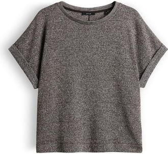 OPUS Kurzarmshirt Sokuna aus weichem Jersey mit M&eacute;lange Effekt Der Aufschlag am &Auml;rmel sorgt f&uuml;r eine entspannte Note