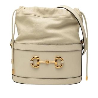 Gucci Sac seau Horsebit 1955 Pre-owned - Femme - Pre-owned - Blanc - Taille: ONE Size