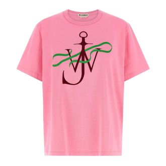 J.W.Anderson Femme, Tops, Rose, Taille: 42 FR Ribbon Anchor T-shirt