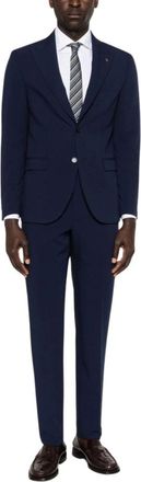 Manuel Ritz Homme, Costumes, Bleu, Taille: M Costume crois&eacute;