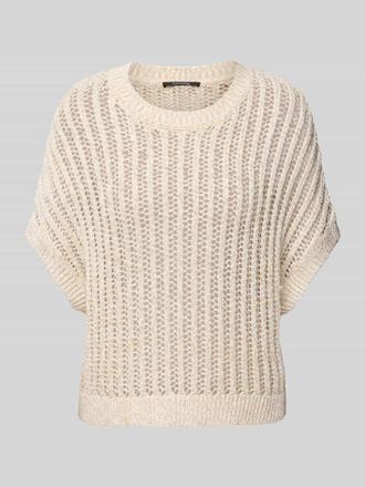Comma Strickpullover mit gerippten Abschl&uuml;ssen
